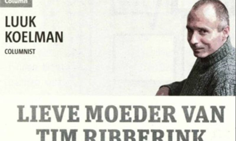 Column over Tim Ribberink zwaar onder vuur op twitter - Bright