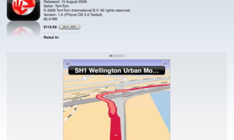 TomTom iPhone app duikt op in Nieuw-Zeeland - Bright